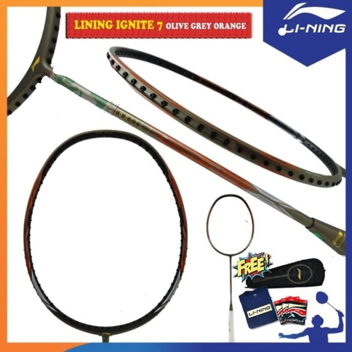Jual RAKET BADMINTON LINING IGNITE 7 ORIGINAL 100% (FREE PEMASANGAN ...
