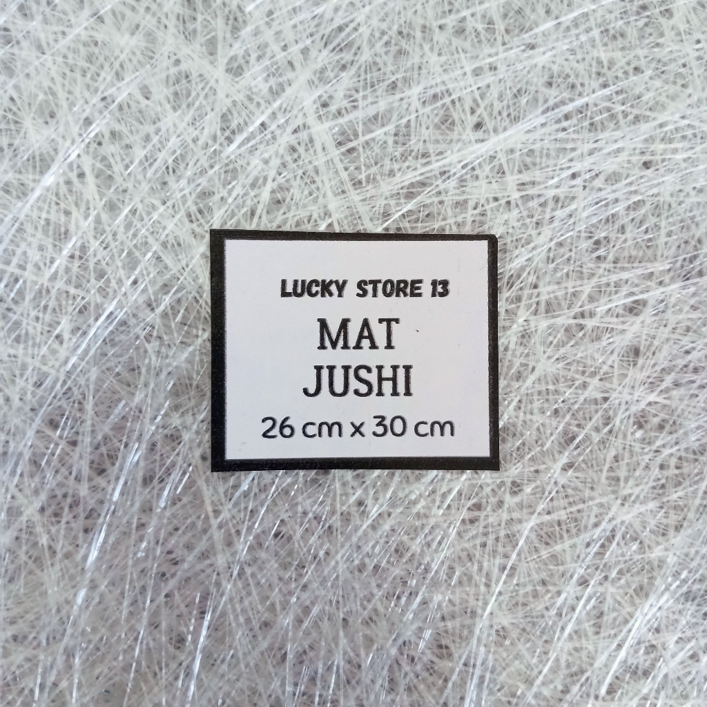 Jual MAT JUSHI FIBER RESIN 26 X 30 CM Serat Fiberglass Chopped Strand ...