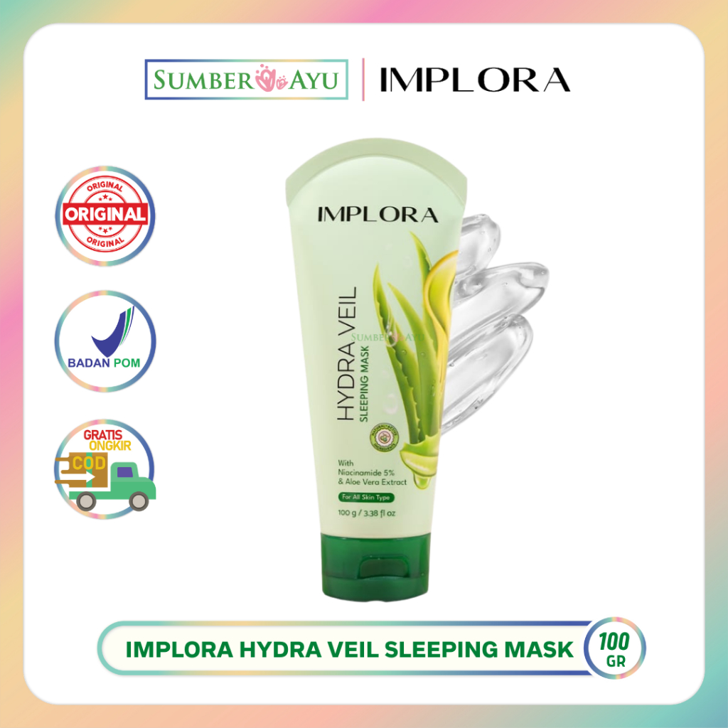 Jual IMPLORA HYDRA VEIL SLEEPING MASK 100g | Shopee Indonesia