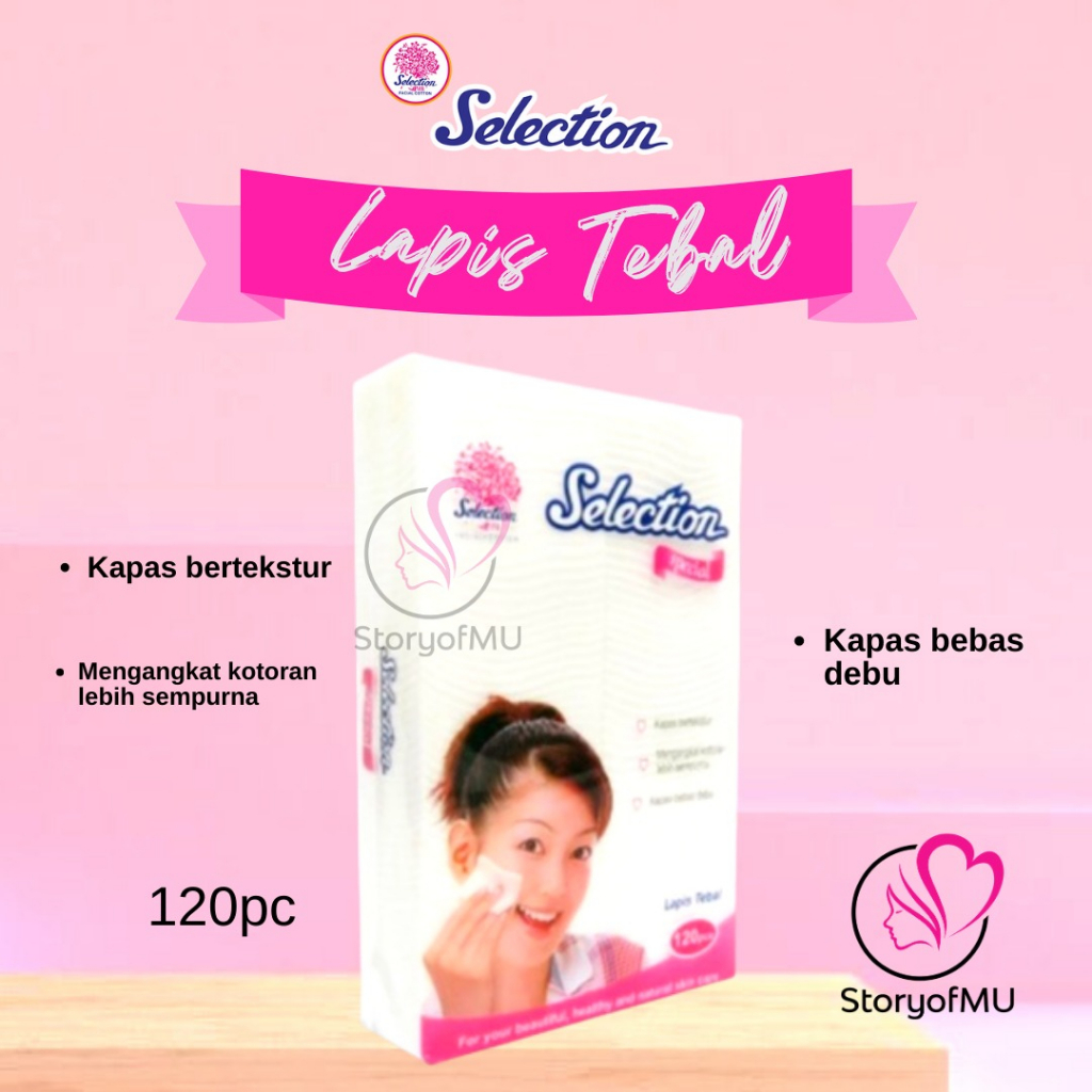Jual KAPAS SELECTION Special Facial Cotton SPC Lapis Tebal 120s ...