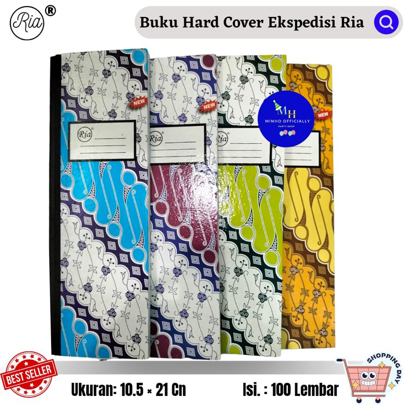 Jual BUKU HARD COVER EKSPEDISI / RIA 100 LEMBAR / BUKU PANJANG-PCS ...
