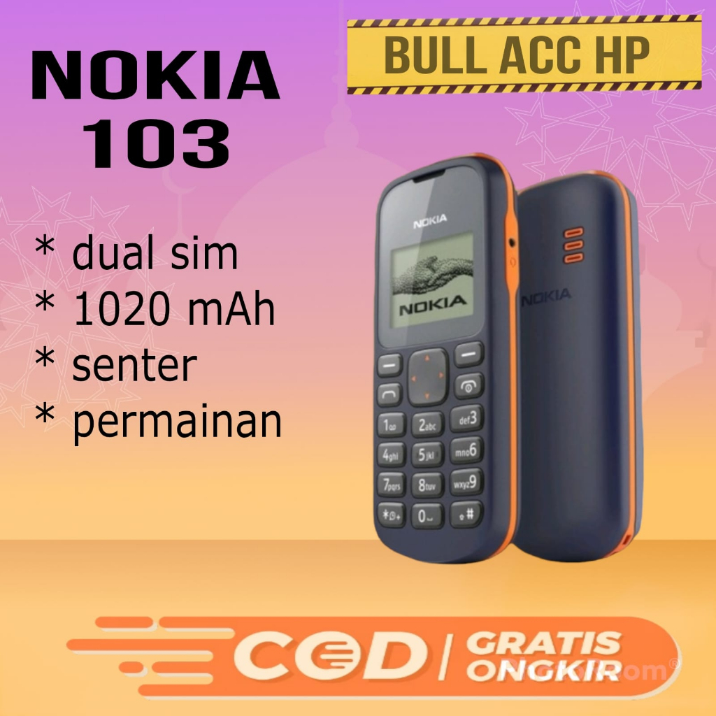 Jual NOKIA 103 SATU SIM HANDPHONE SENTER | Shopee Indonesia