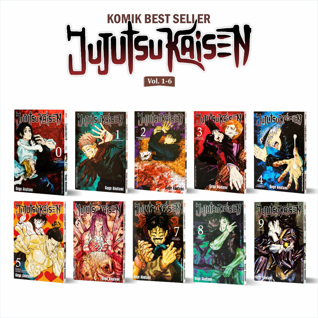 Jual Buku Komik Jujutsu Kaisen Jilid 1 Sampai 9 Dan 0 Komik Bestseller | Shopee Indonesia