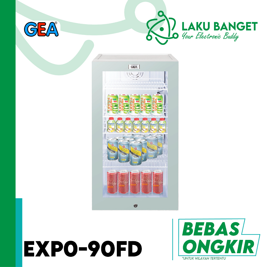 Jual Showcase Minibar 92 Liter GEA EXPO 90FD / Showcase Chiller Table ...