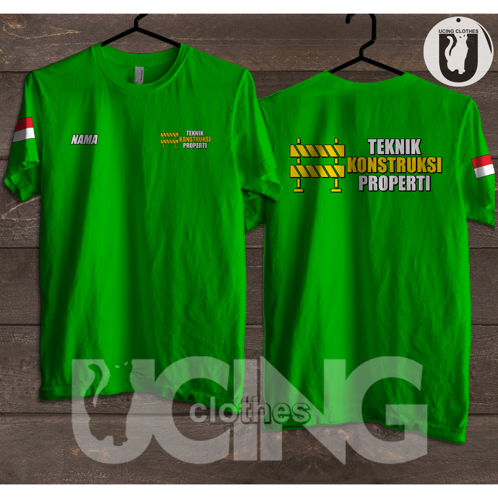 Jual Kaos Baju Teknik Konstruksi Properti Gratis Nama Kamu Kaos Distro ...