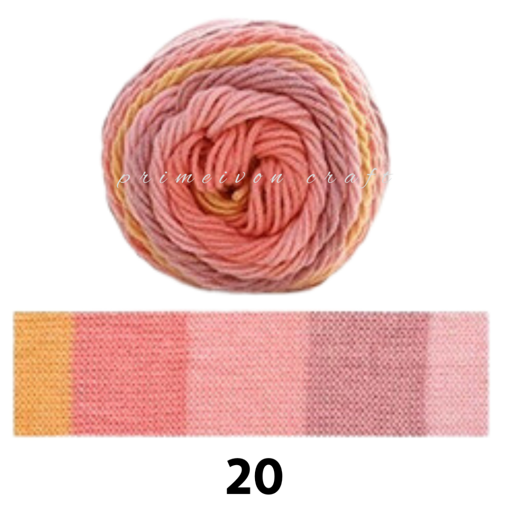 Jual Benang rajut katun rainbow/ rainbow cake yarn RB5 | Shopee Indonesia