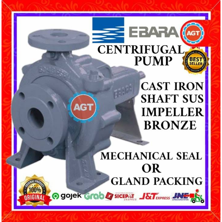 Jual EBARA 80x65 FSGA CENTRIFUGAL PUMP series FS CAST IRON GP/MS (PILIH ...