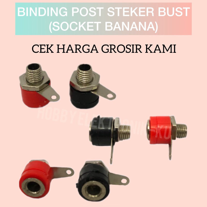 Jual BINDING POST STEKER BUST SOCKET BANANA (1 SET) | Shopee Indonesia
