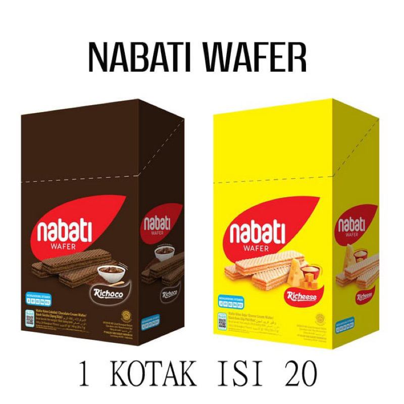 Jual Wafer Nabati Coklat/Keju isi 20 x 6g | Shopee Indonesia