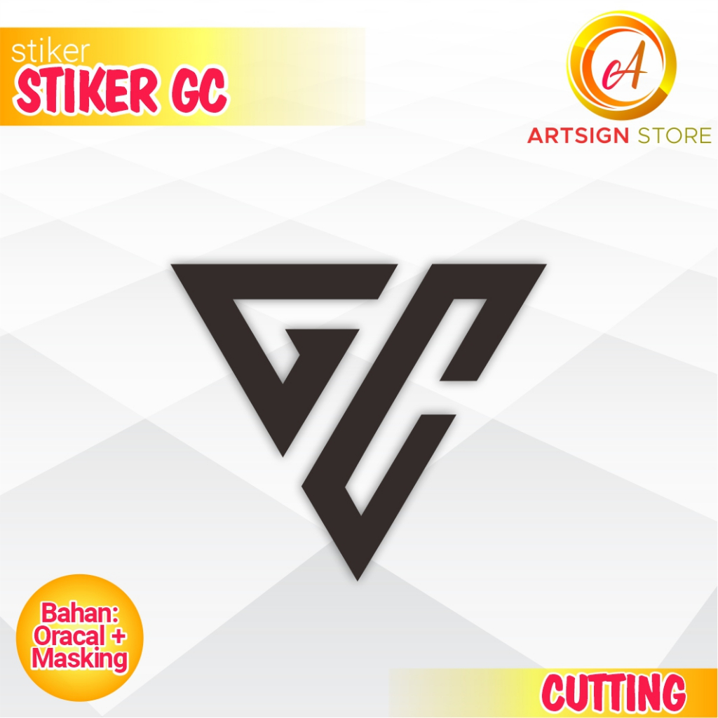 Jual Stiker GC Sticker GC Logo GC Stiker Motor Viral Stiker Gercep ...