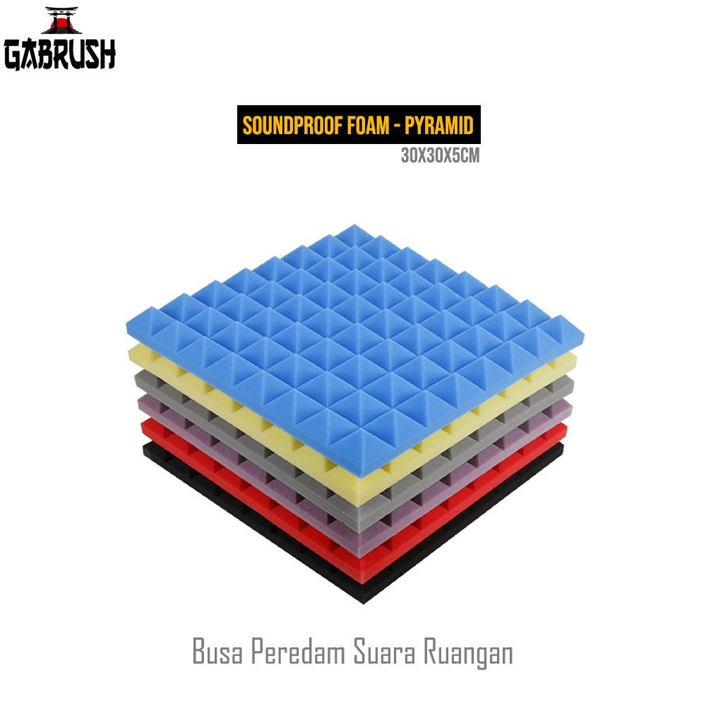 Jual Busa Peredam Suara Pyramid Soundproof Acoustic Foam | Shopee Indonesia