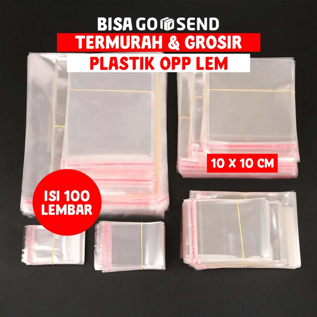 Jual PLASTIK OPP LEM ISI 100PCS 8X8 9X9 10X10 | PLASTIK OPP SEAL KEMASAN 11X11 12X12 13X13 14X14 ...