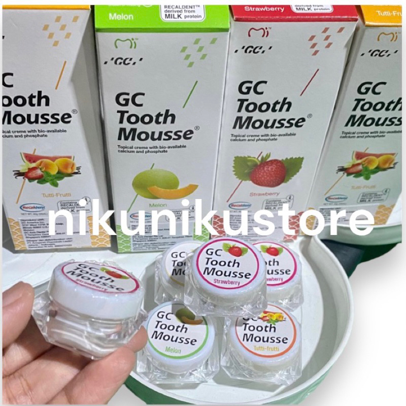 Jual GC TOOTH MOUSSE 5gr FREE SPATULA VITAMIN KARIES BABY ORIGINAL ...