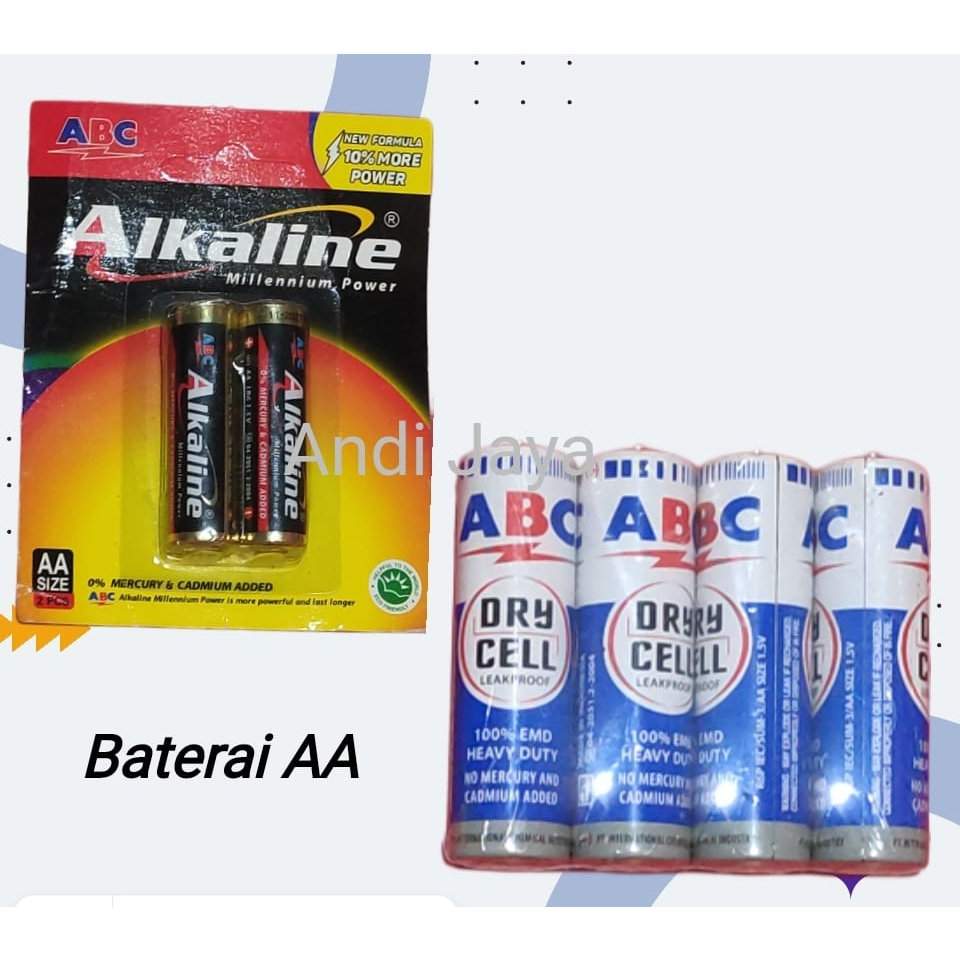 Jual Baterai ABC biru AA baterai Jam dinding | Shopee Indonesia