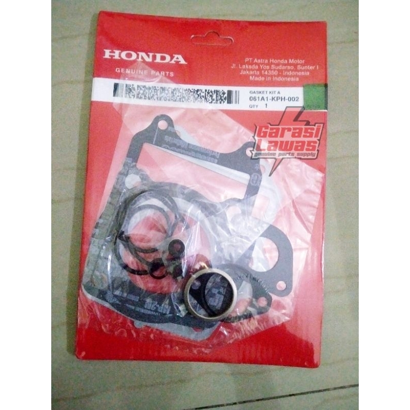 Jual 061A1-KPH-002 Gasket kit A original AHM Honda supra x 125 Paking top set asli AHM Karisma ...