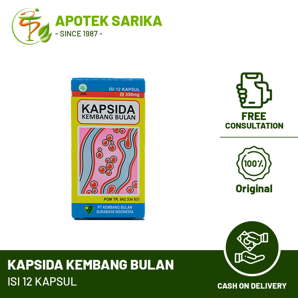 Jual Kapsida Kembang Bulan Isi 12 Kapsul / Obat Herbal Tradisional ...