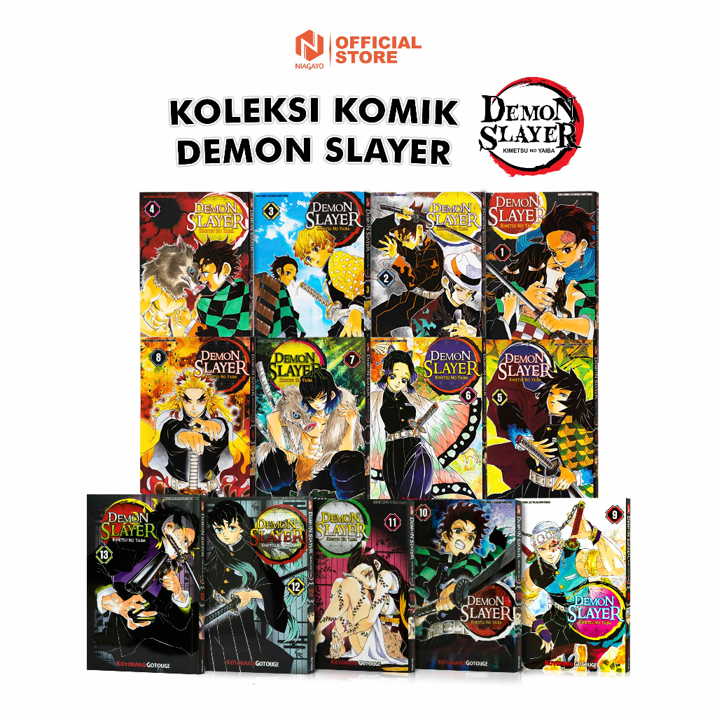 Jual Komik Demon Slayer Kimetsu No Yaiba Volume 1 - 12 Karya Koyoharu ...