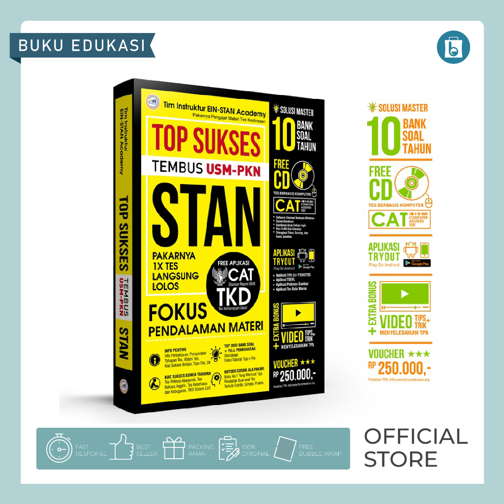 Jual BUKU STAN : TOP SUKSES TEMBUS USM PKN STAN | Shopee Indonesia