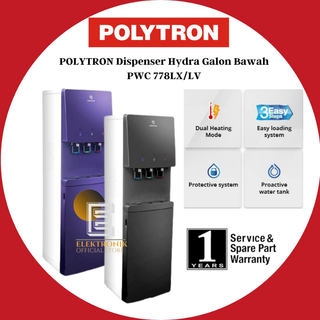 Jual POLYTRON DISPENSER GALON BAWAH PWC 778LX/PWC778LX/PWC778 LX/PWC ...