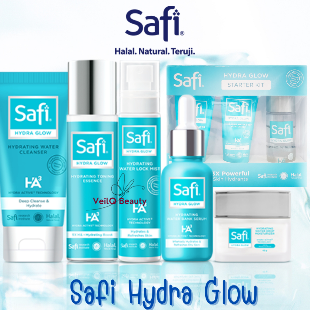Jual Safi Hydra Glow Series | Hydrating Water Cleanser Toning Essence ...