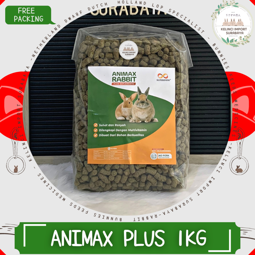 Jual ANIMAX PLUS Makanan Kelinci - 1 KG | Shopee Indonesia
