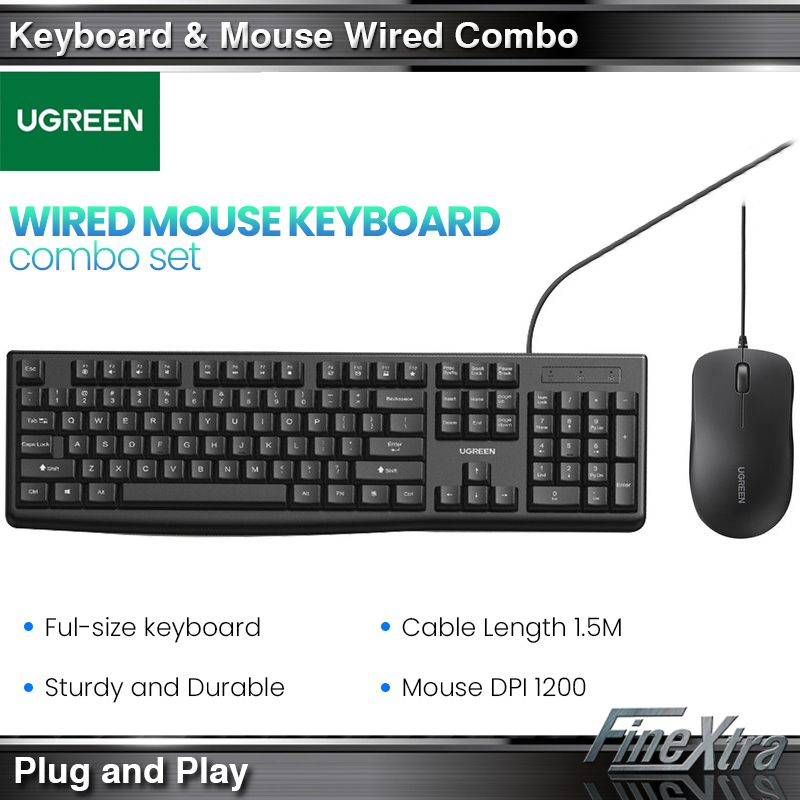 Jual UGREEN Keyboard Mouse Wired Combo | Shopee Indonesia