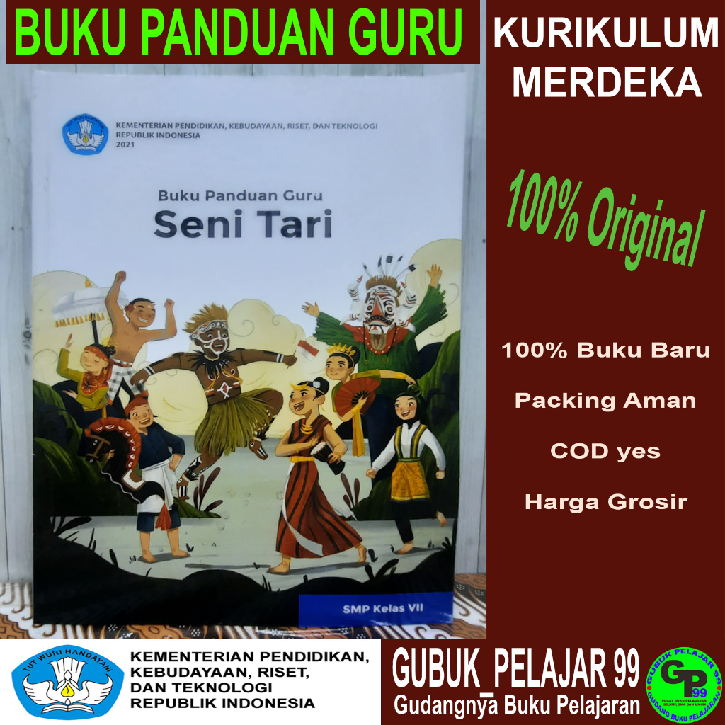 Jual Buku Panduan GURU SENI TARI Untuk SMP Kelas 7 Kurikulum MERDEKA Kemdikbudristek | Shopee ...