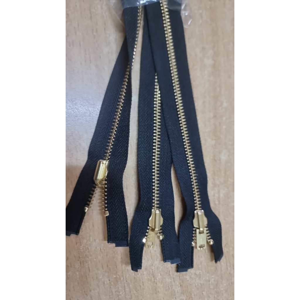 Jual eceran rgo 58 dan rgor 56 da ykk bolak balik harga 1 pcs resleting jaket besi kuningan ...