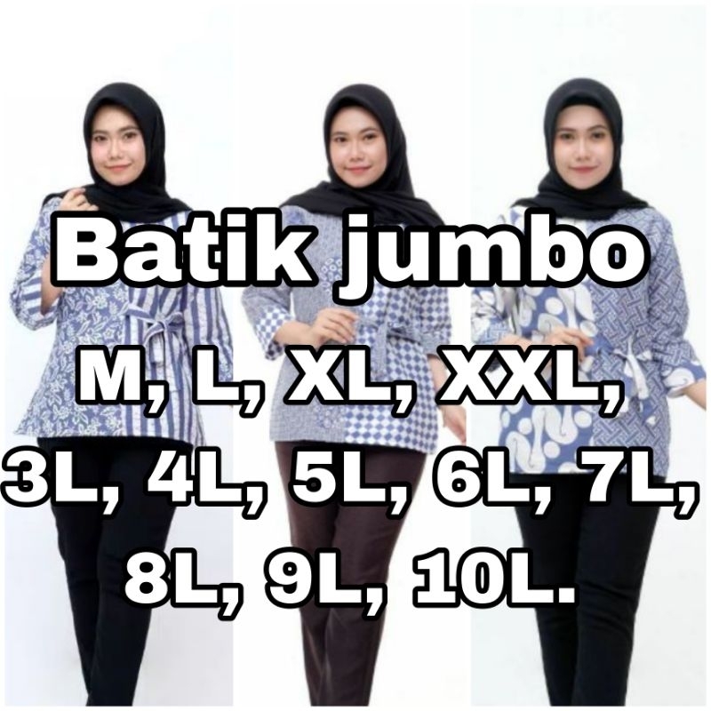 Jual jumbo BIG SIZE JUMBO XXL XXXL 3L 4L 5L MURAH BATIK JUMBO COUPLE ...