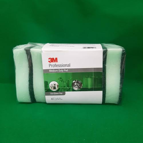 Jual 3M SPONS BUSA cuci piring ECO GREEN PAD 8x10 cm Sponge | Shopee ...