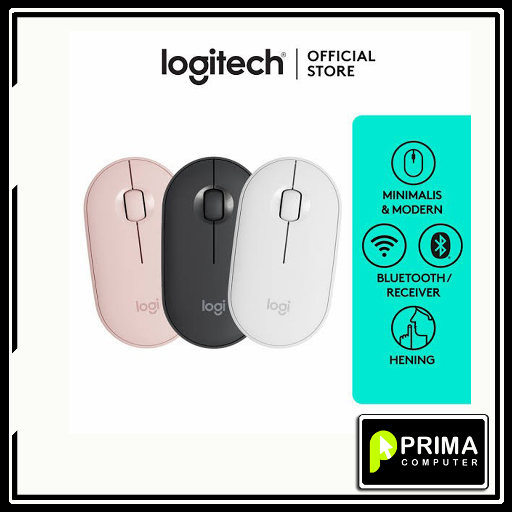 Jual Logitech Mouse Bluetooth M350 Pebble Silent | Shopee Indonesia