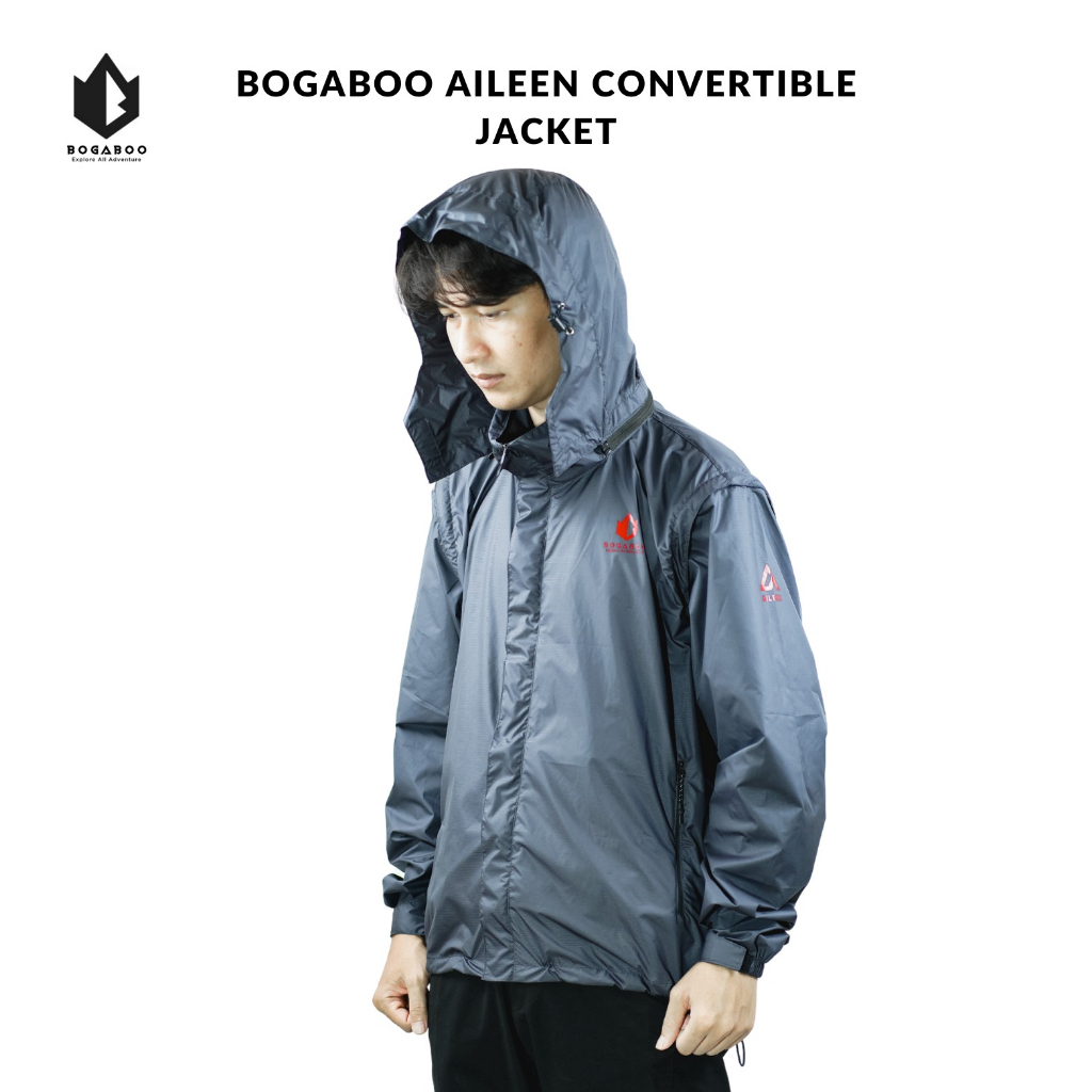 Jual BOGABOO JACKET AILEEN CONVERTIBLE FOLDABLE - Jaket Waterproof Pria ...