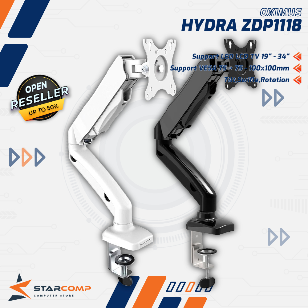 Jual Bracket TV Monitor LED LCD Gas Spring OXIMUS ZDP1118 1118 Tilt ...