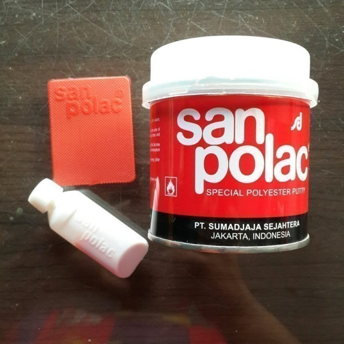 Jual Dempul Sanpolac 250gr/Sanpolak kecil /Dempul Mobil Motor Kayu Besi ...