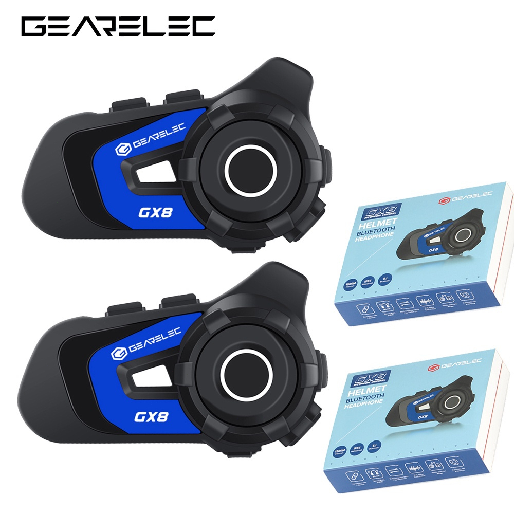 Jual GEARELEC GX10 Bluetooth 5.2 Helm Sepeda Motor Interkom Hingga 10 ...