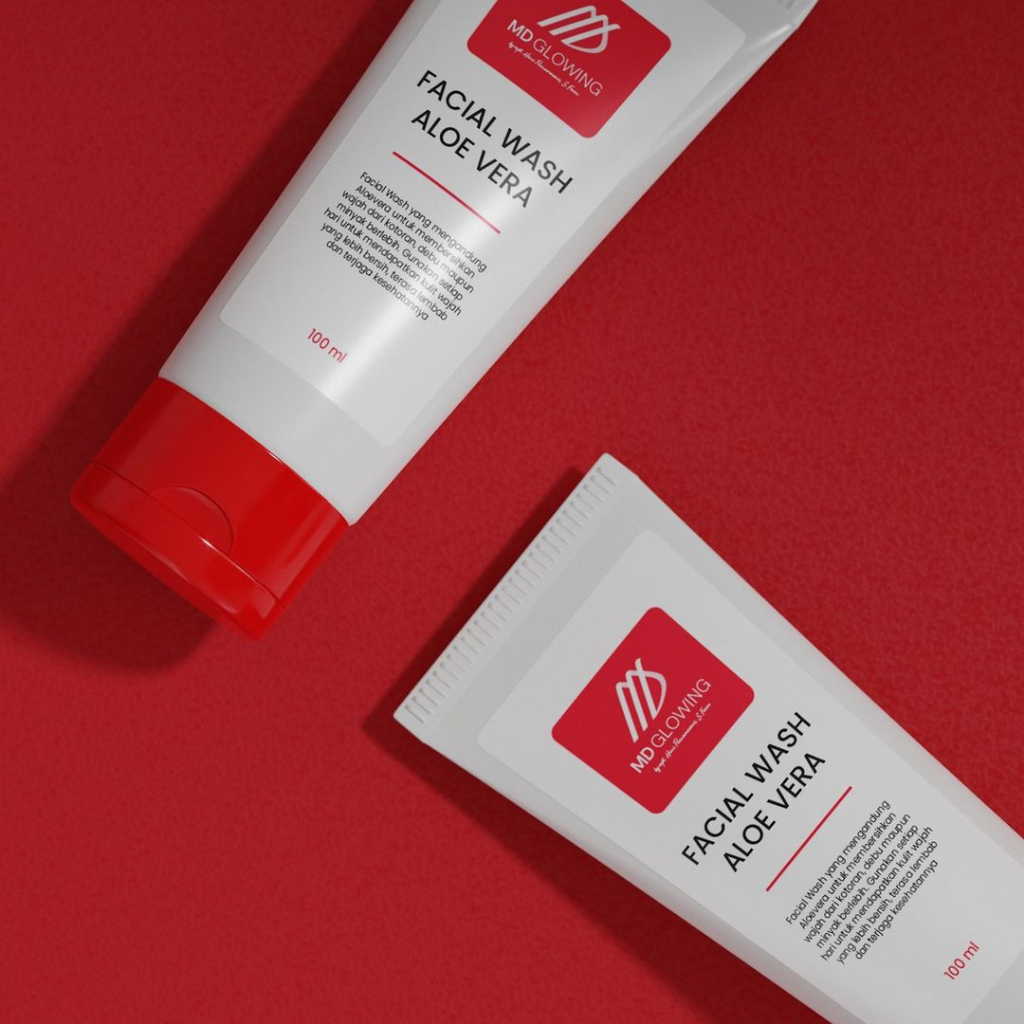 Jual MD Glowing Facial wash Aloe Vera (Pembersih Wajah) | Shopee Indonesia