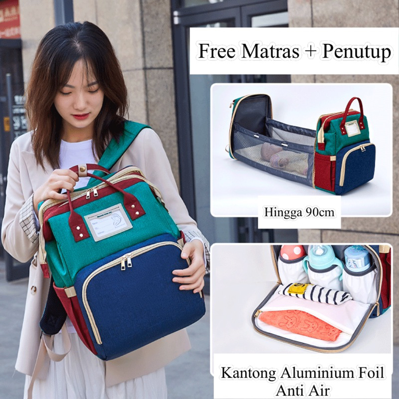 Jual TAS BAYI 6012 - TAS RANSEL BAYI MULTIFUNGSI “MOMMY LOVE YOU” FREE ...