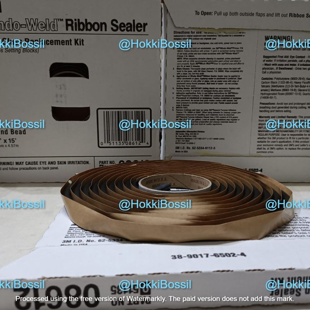 Jual 3M WINDO-WELD RIBBON SEALAER 08612 (UKURAN 9,52 mm x 4,57 m ...