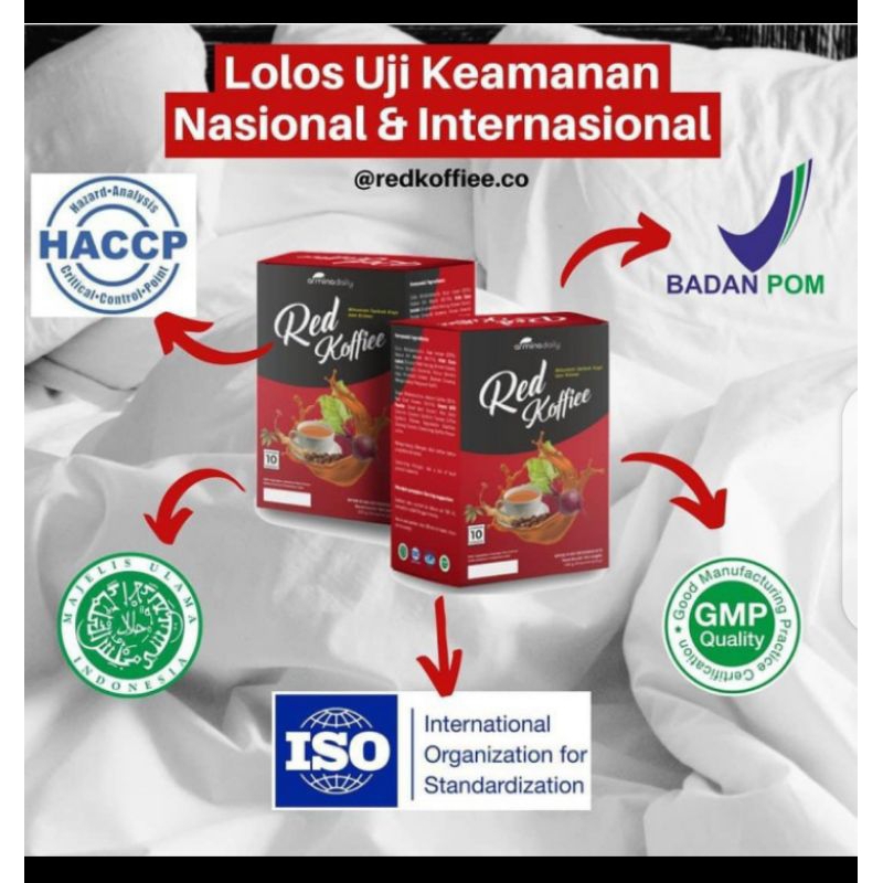 Jual Kopi Merah Original Red Koffiee Herbal 1 box isi 10 sachet ...