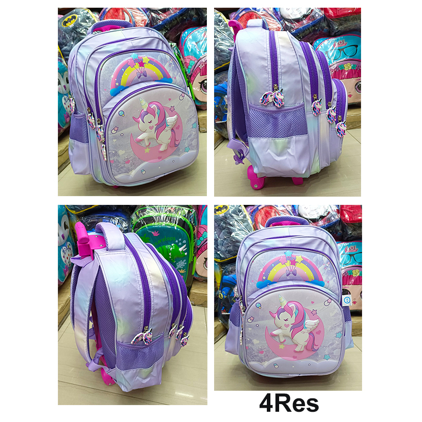 Jual PROMO TERBAIK Tas SD Trolley Roda Dorong Anak Perempuan Ukuran ...