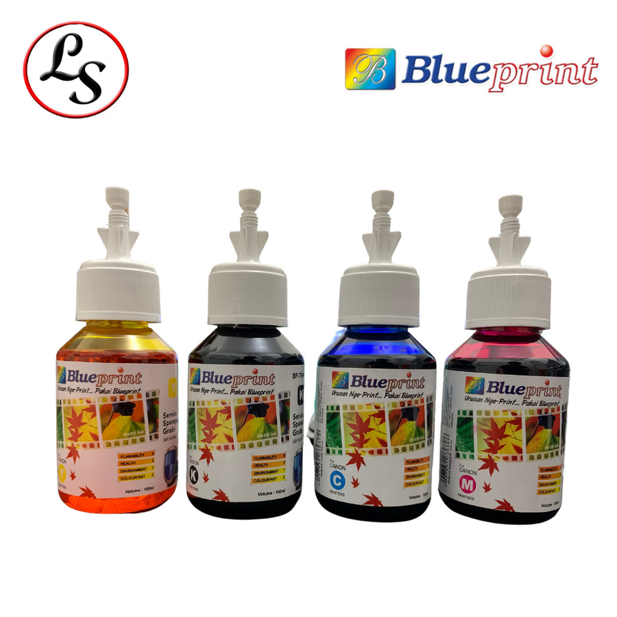 Jual BLUEPRINT TINTA BOTOL CANON IP2770, MG2570 Refill 100ml Asli ...