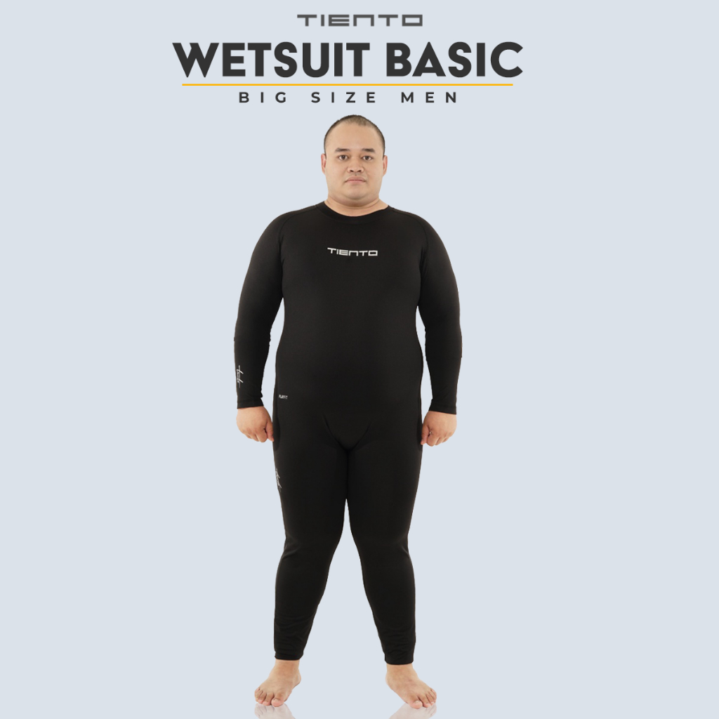 Jual (ONLY 4XL) Tiento Wetsuit Swimwear Basic Black Baju Celana Pakaian ...