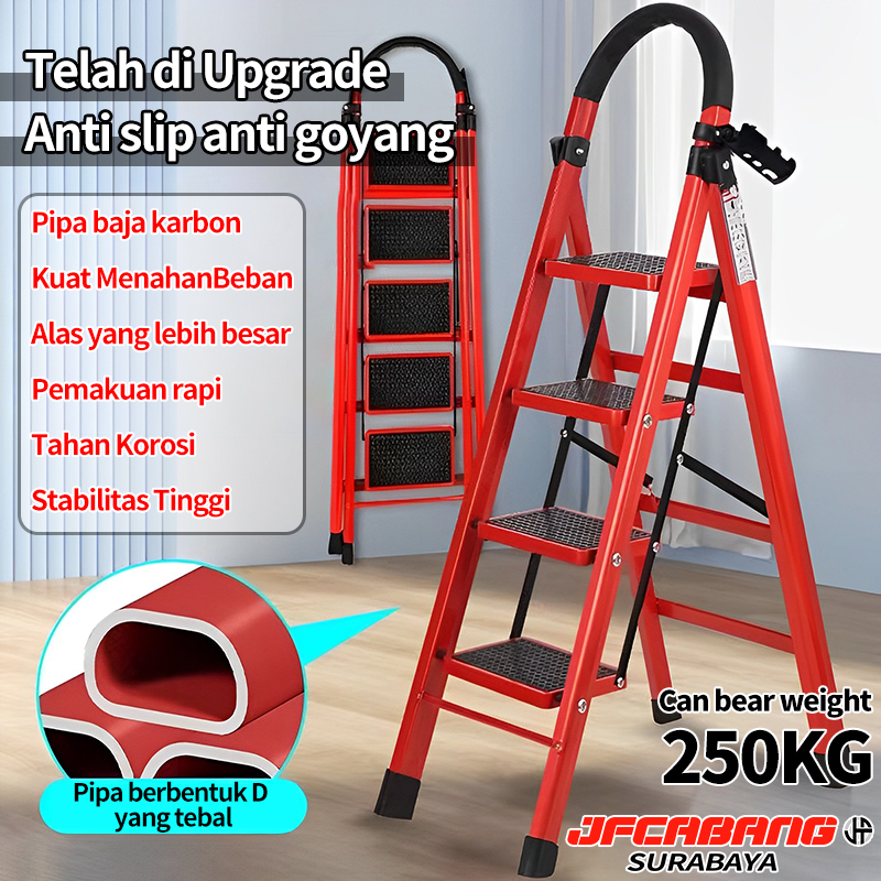 Jual Multifungsi Tangga Besi Lipat 3-6 Step Household Steel Ladder ...