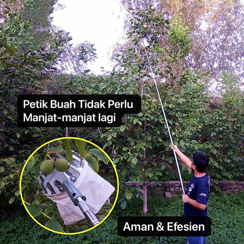Jual Tongkat Pemetik Buah Teleskopik Serbaguna Alat Petik Buah Panjang ...
