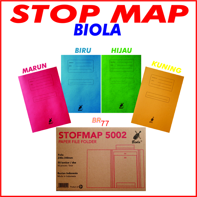 Jual STOP MAP BUFFALO / STOP MAP KERTAS UKURAN 24 X 34 cm / 1PAK ISI 50 ...