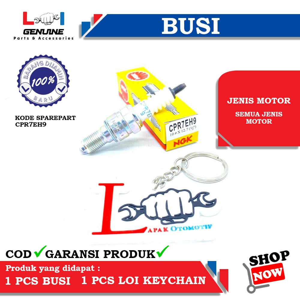 Jual -LOI- BUSI NGK CPR7EH9 ORIGINAL VARIO 150, NMAX, AEROX, LEXI, PCX ...
