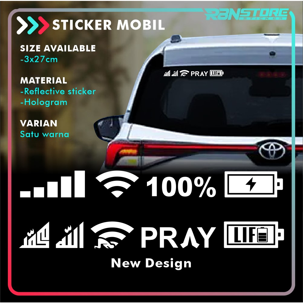 Jual DESIGN BARU STIKER KACA MOBIL SIGNAL CUTTING STICKER WARNA SOLID ...