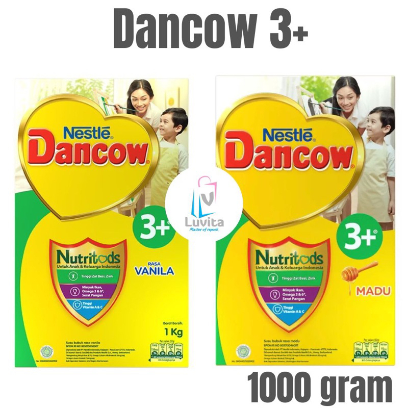 Jual Dancow 3+ Rasa Vanila & Madu 1kg 1000gr (05.2025) | Shopee Indonesia