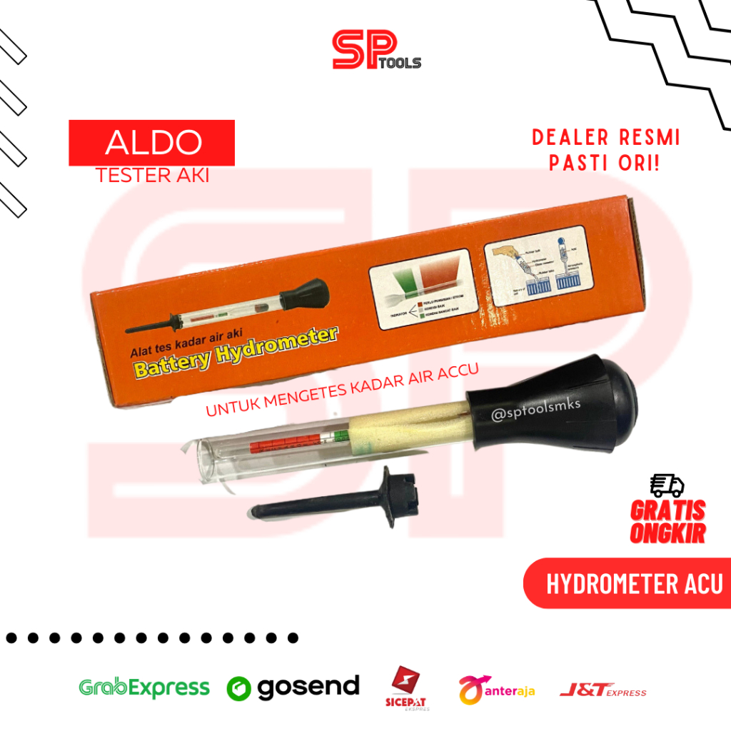 Jual HYDROMETER TESTER TEST AIR AKI ACU ACCU TEST KADAR AIR BATTERY ...