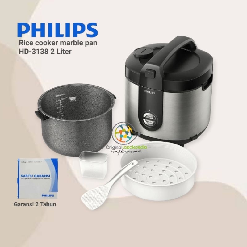 Jual Rice cooker PHILIPS HD3138 Marble pan magicom PHILIPS HD 3138 SNI ...